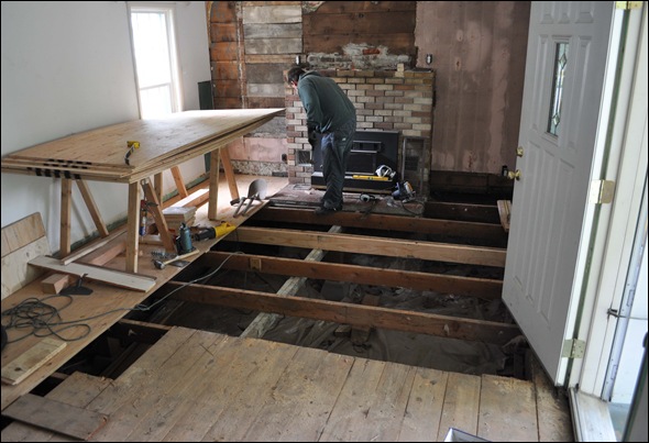 Just Dive Right In: Living Room Sub-Flooring